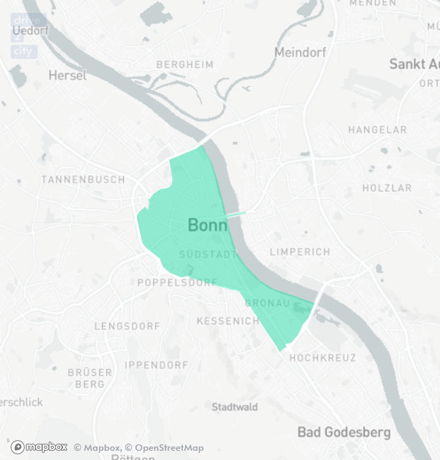 Umweltzone Bonn (map & navigation) | DRIVE2.CITY