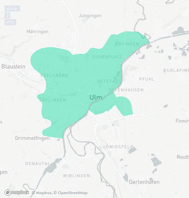 Umweltzone Neu-Ulm (map & navigation) | DRIVE2.CITY