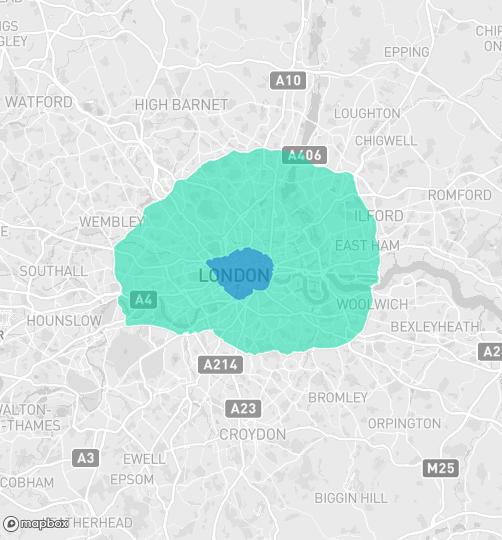 Ultra Low-Emission Zone London (map & navigation) | DRIVE2.CITY