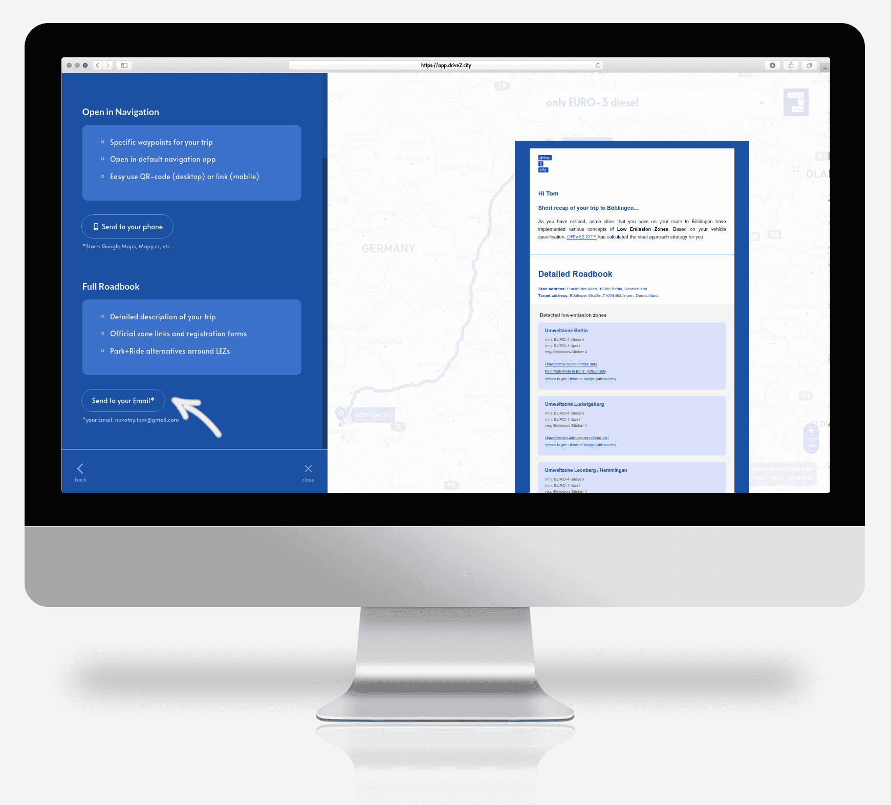 DRIVE2.CITY: Low-emission zones in your navigation.